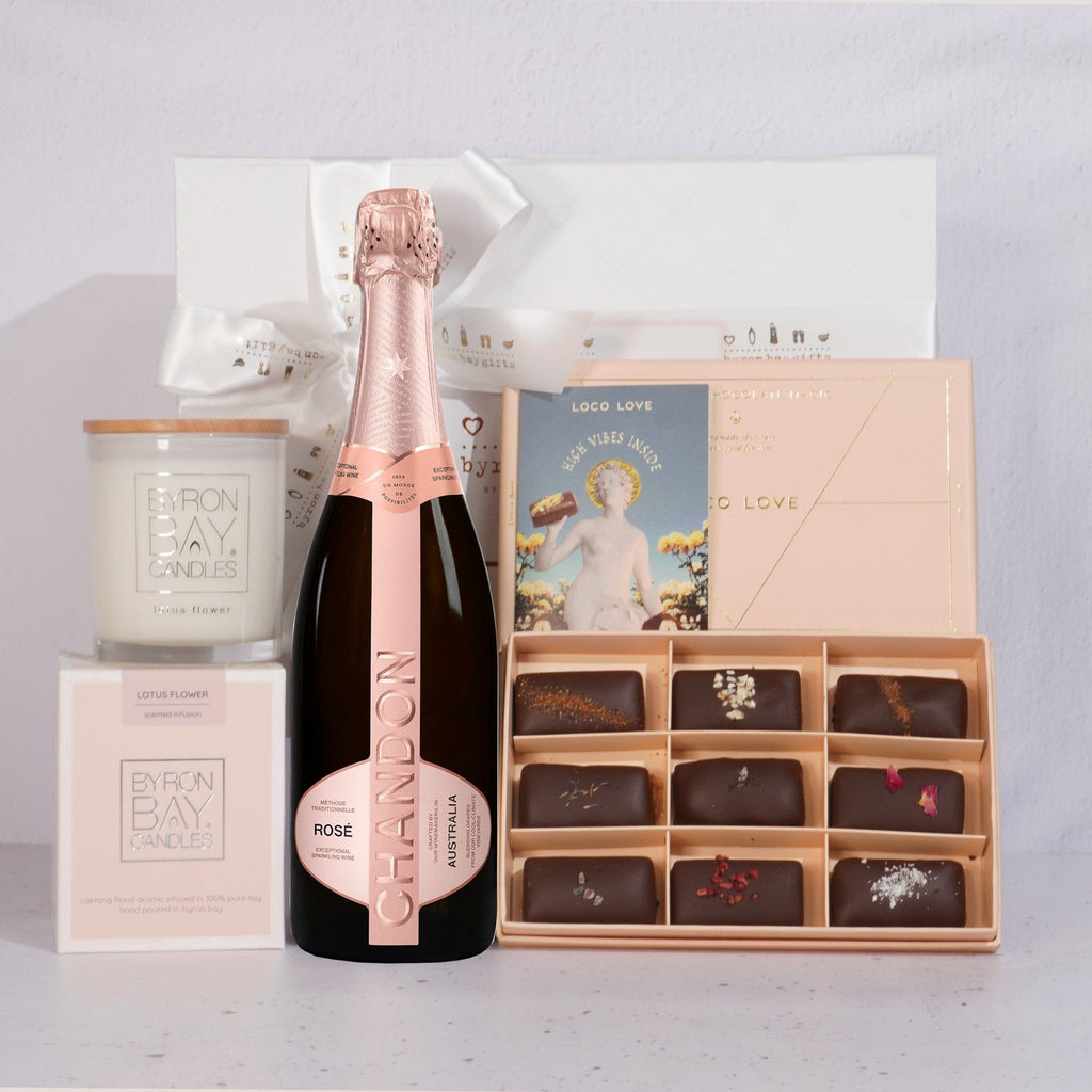 Chocolate & Champagne Pamper Hamper | French Champagne Hampers